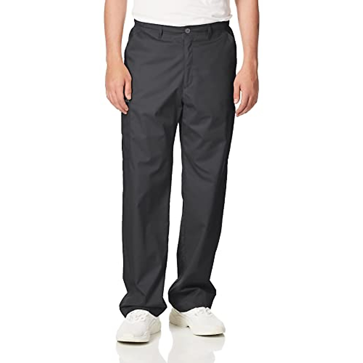 WonderWink Men's Wonderwork Cargo Pant, Pewter, Large