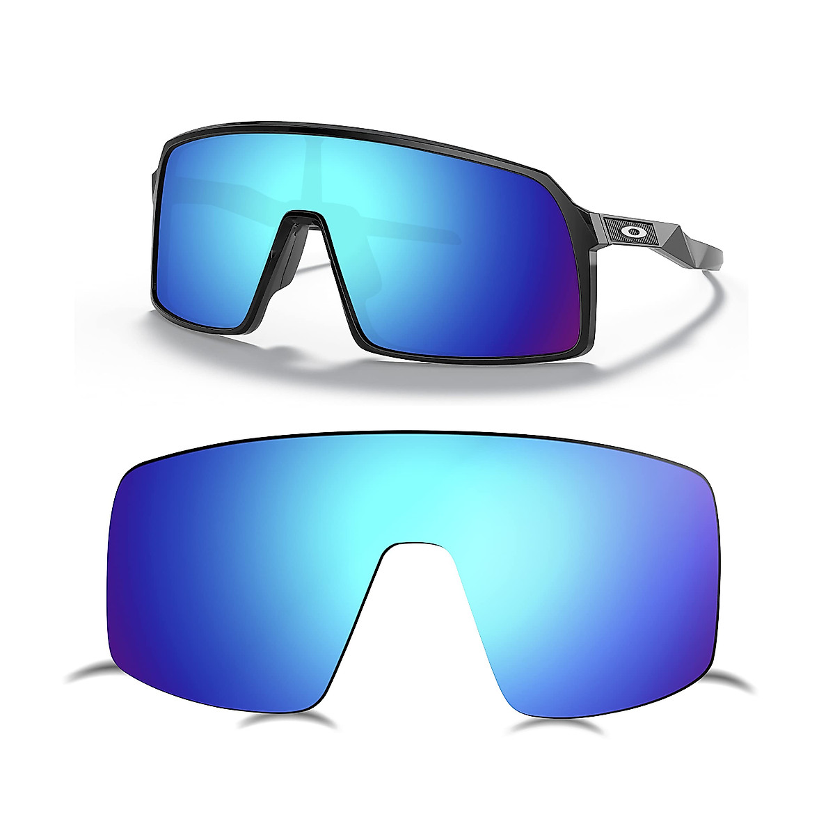 Prizo ORL Polarized Replacement Lenses for Oakley Sutro Sunglasses OO9406 - Multi Options (Orange+Blue)