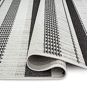 Home Dynamix Tripoli Mateo Geometric Area Rug, Charcoal/Cream, 5'3"x7'3" Rectangle