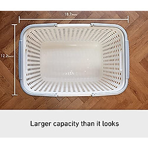 Like-it Laundry Basket, Storage, Square, Made in JAPAN, 40L, SCB-5, Mint blue