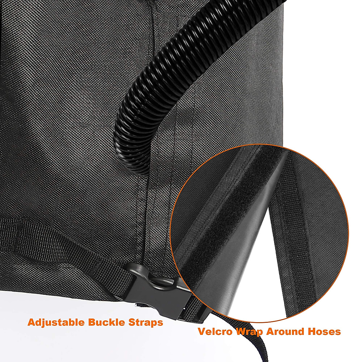 Air Conditioner Cover for Outside Units, Waterproof Heavy Duty Outdoor Square Air Condition Covers Durable AC Cover Fits up to 24 x 24 x 30 inches