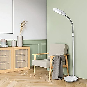 OttLite LED Floor Lamp with ClearSun LED Technology - Adjustable Height, Touch Controls & 3 Brightness Settings, Natural Lighting - Floor Lamp for Living Room, Bedroom, Crafting, Dorms & Reading