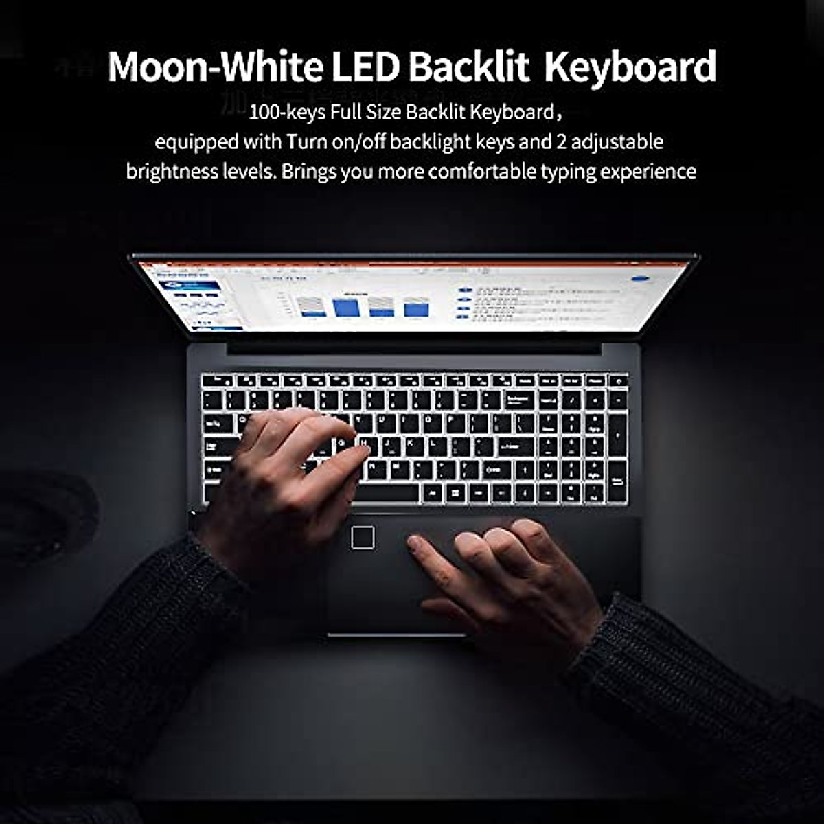 iSTYLE Laptop for Business and Student, T15 15.6" Thin and Light Laptops Computer 1 Year Office 365, Windows 10, Intel CPU, 12GB RAM, 256GB SSD, Backlit Keyboard, Fingerprint, HDMI, Dual Band WiFi