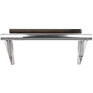 Stainless Steel Wall Mount Shelf 12 x 36 - NSF - Heavy Duty