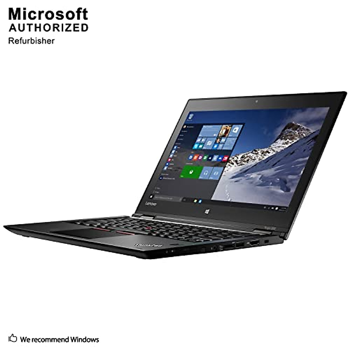 Lenovo Thinkpad Yoga 260 Convertible Laptop / 12.5 inch IPS FHD Touchscreen (1920x1080), Intel Core i5-6300U, 256GB SSD, 8GB DDR4 Memory, Windows 10 Professional 64-bit - Webcam - Black (Renewed)