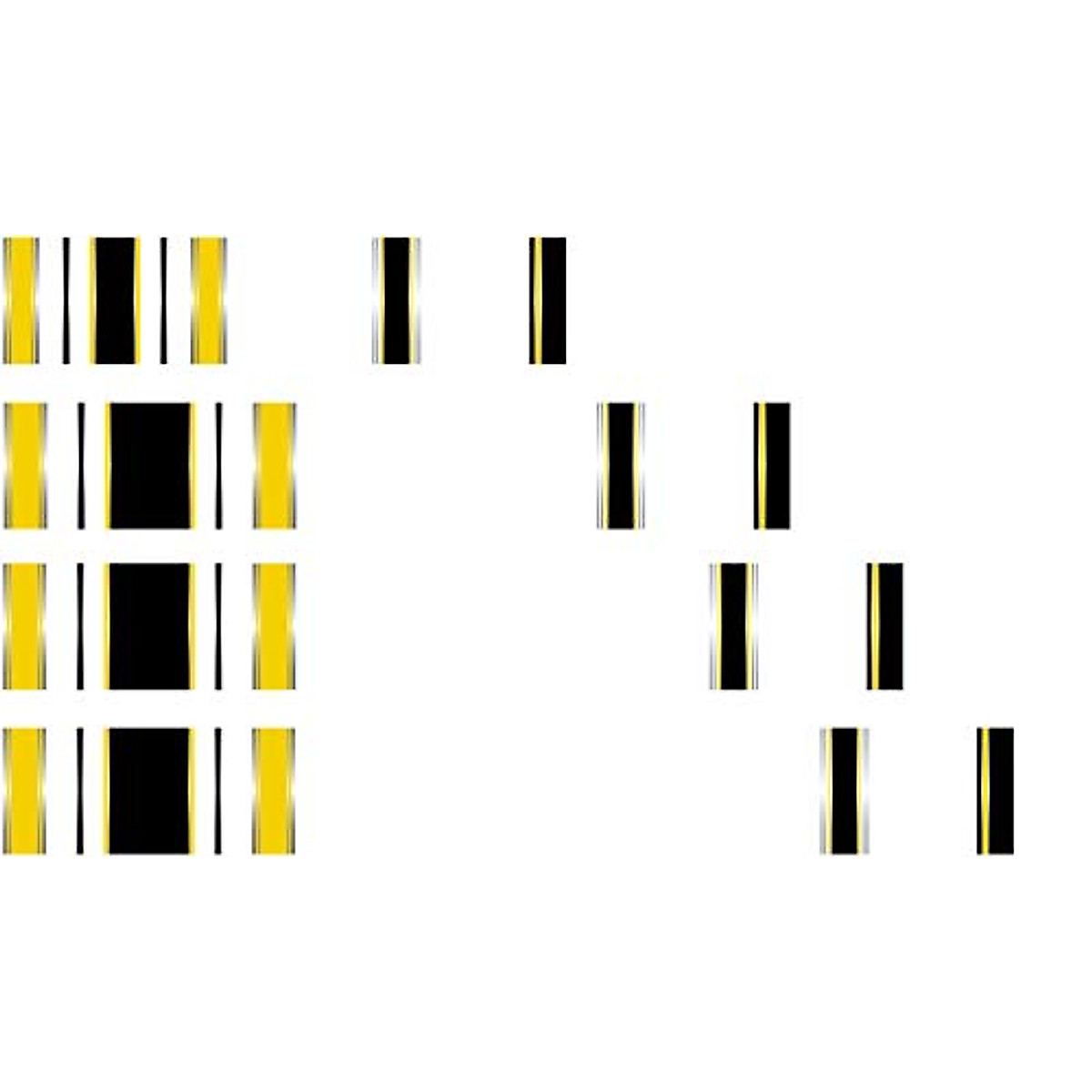 White Water Archery Laminated Yellow Traditional 12 Crest Arrow Wraps 15 pk Choose Length Width (8, 1.12)