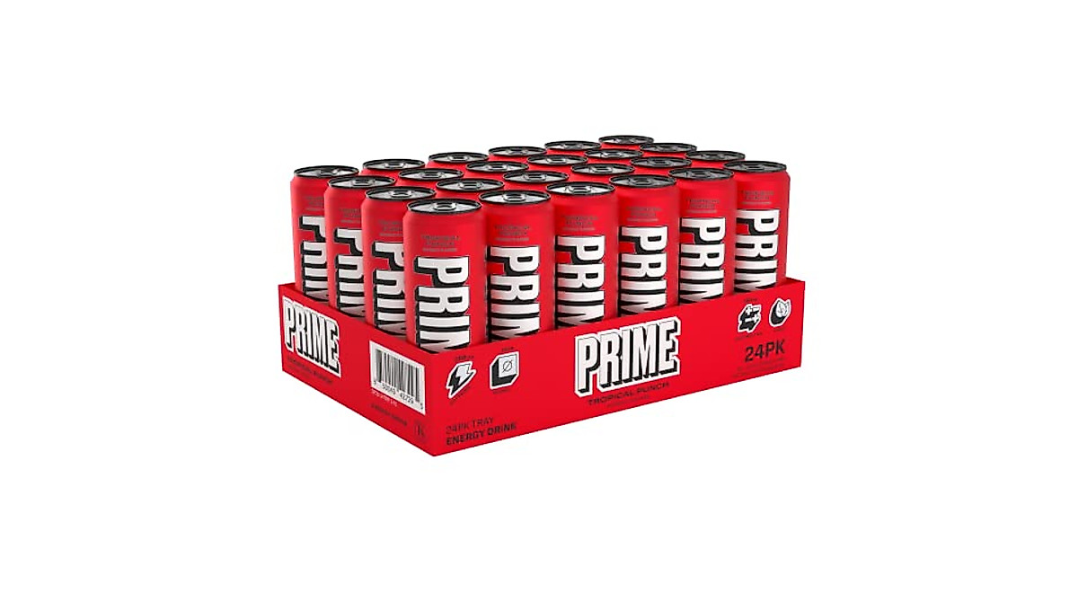 PRIME Energy Tropical Punch - Zero Sugar Energy Drink with 200mg Caffeine
