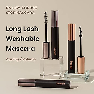 heimish Dailism Smudge Stop Mascara - 0.32oz/9g (Curling) | Non-Smudging, Curling Mascara | Washable, Non-Clumping, Waterproof Mascara for Eye Makeup | Kbeauty