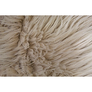 Nouvelle Legende® Faux Fur Sheepskin Premium Rug Single (23 in. X 40 in.) Tan