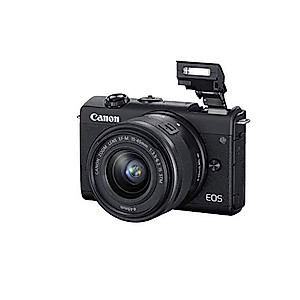 Canon EOS M200 EF-M 15-45mm is STM Kit (Black) (Renewed)