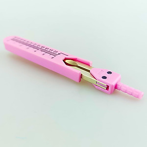 Airgoesin EKG ECG Calipers Nursing or Doctor Caliper Divider for Measuring Drafting Electrocardiographs with Ruler (Pink)