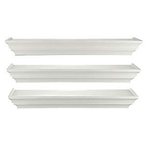 Kiera Grace Madison Floating Wall Shelves, White