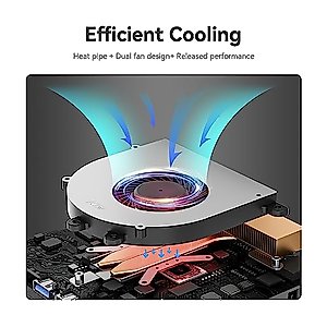 Beelink SER5 MAX Mini PC, AMD Ryzen 7 5800H(up to 4.4GHz) 8C/16T, Mini Computer 16GB DDR4 RAM 1TB NVMe SSD, Mini Desktop Computer 4K 60Hz Triple Screen Display HDMI&DPUSB-C WiFi6 BT5.2 WOL 54W HTPC