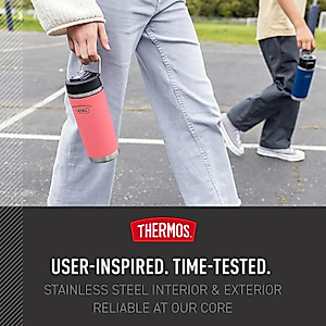 THERMOS ICON SERIES Insulated Water Bottle with Straw Lid - 18 Ounce, Seafoam - Stainless Steel Vacuum Insulated Water Bottle with Straw Lid