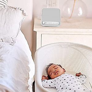 Pure Enrichment® WAVE™ Premium Sleep Therapy Sound Machine with USB Charger - Seamless Looping with 6 Soothing All-Natural Sounds, & Auto-Off Timer - Easily Portable for Travel (White) Patented Design