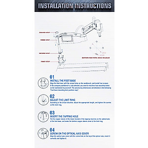 US Stock ZAC Electric Tapping Machine Flexible Arm Tapping Threading Machine (M3-M16)