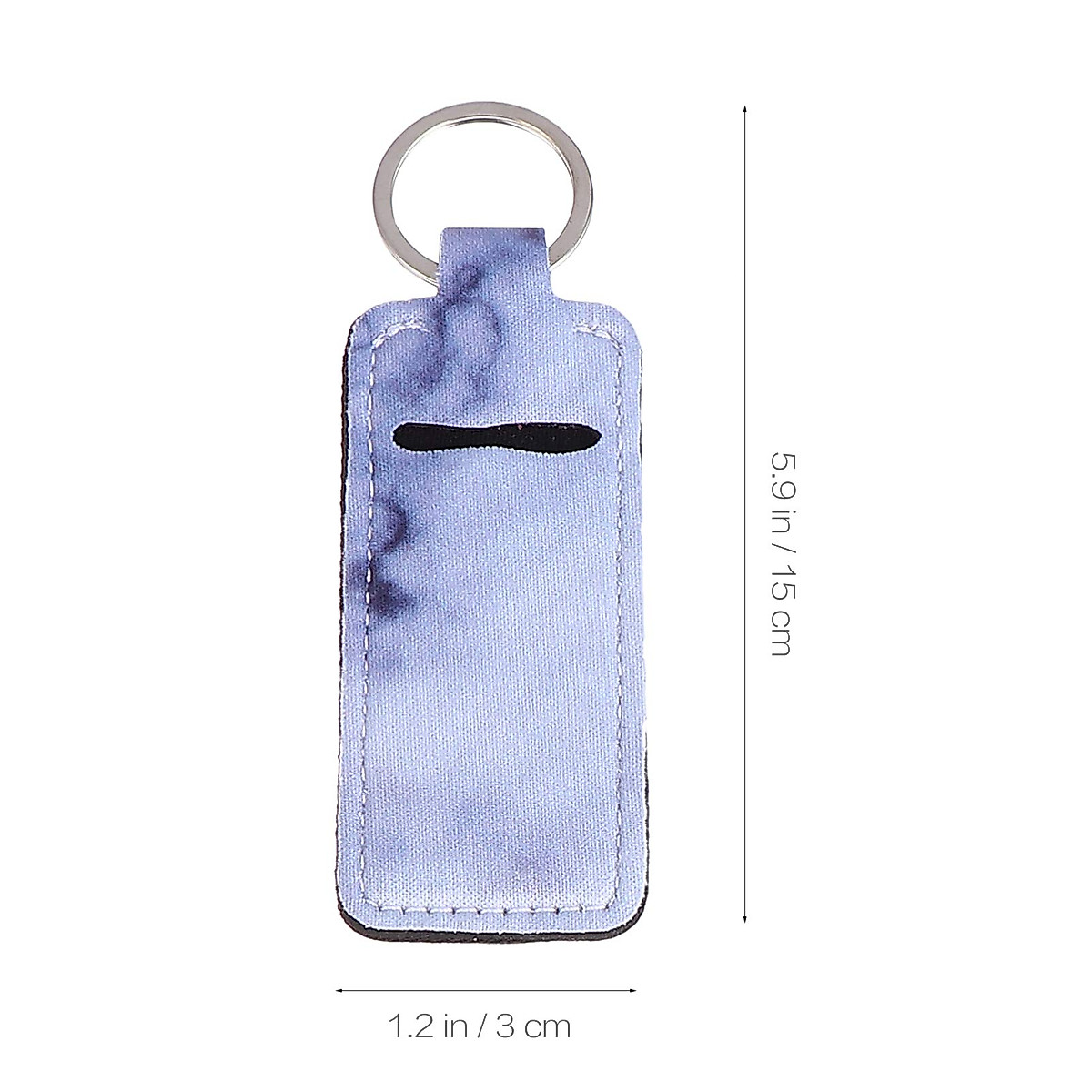 Beavorty Color Lip Balm Holders Keychains Neoprene Pouch Lip Balm Holder Lipstick Sleeve with Wristlet Lanyard Travel Accessories 22pcs Retainer Holder