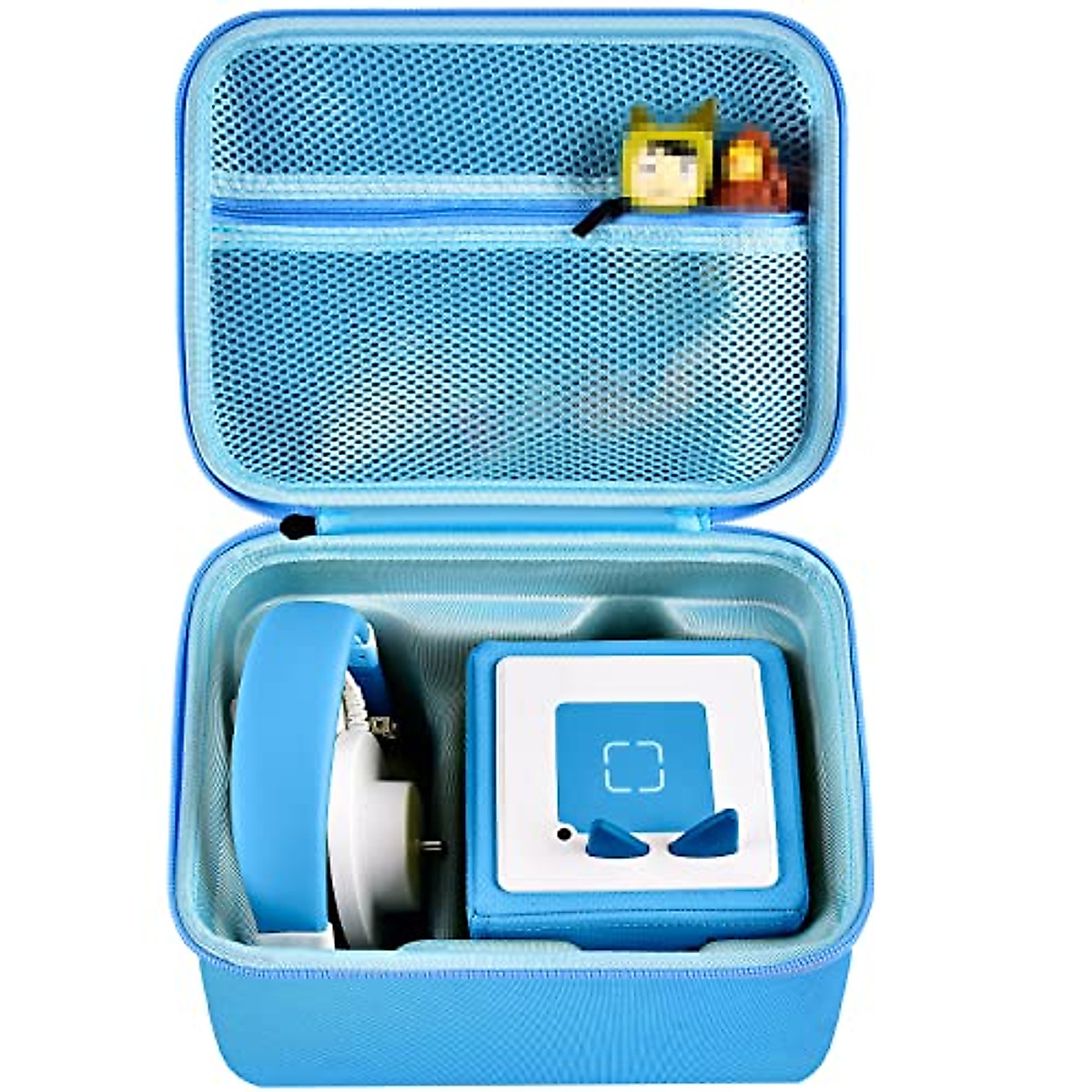 Case Comaptible with Toniebox Audio Player Starter Set and for Tonies Figures Characters. Toy Story Storage Organizer Carrying Holder for Headphones, Charging Station and Accessories (Box Only) -Blue