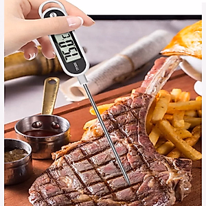 AKEISHE Digital Instant Read Water Thermometer for Liquid, Food, Cooking, Meat, Candy, Tea, and Milk, Oil, Kitchen Gadgets, Candle，Digital Food Probe for Kitchen,Outdoor BBQ and Grilling