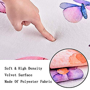 Pinbeam Area Rug Blood Paint Splatters Splash Spot Red Stain Blot Home Decor Floor Rug 2' x 3' Carpet