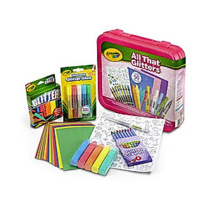 Crayola All That Glitters Art Case Coloring Set, Toys, Gift for Kids Age 5+