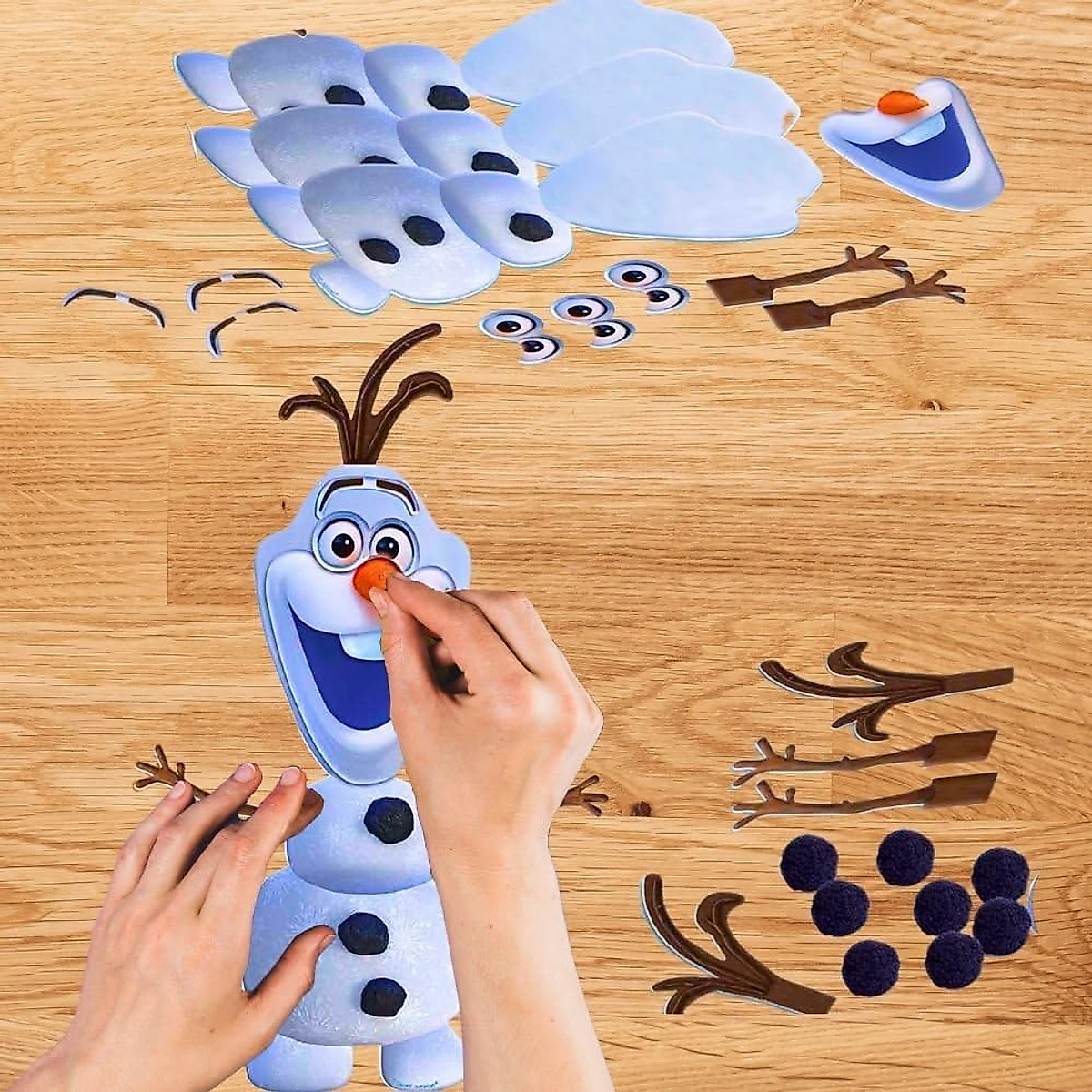 Disney Frozen 2 Craft Kit - Set Of 4 (7.5" x 1.25") | Festive & Adorable Design - Perfect For Elsa & Anna Themed Parties
