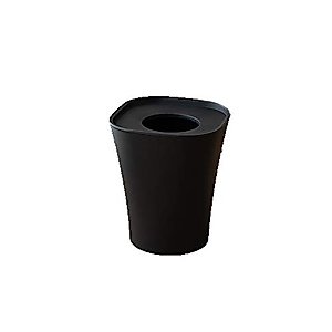 UNNIQ Trash can, Garbage Bin Household PP Material Trash Bin with Gland Placed in The Living Room Kitchen Bedroom (Color : Black)