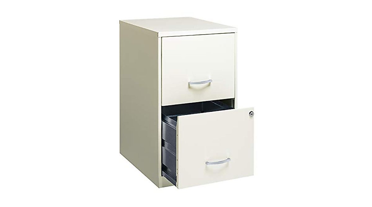 Office Dimensions 18" Deep 2-Drawer Metal File Cabinet - Secure & Space ...