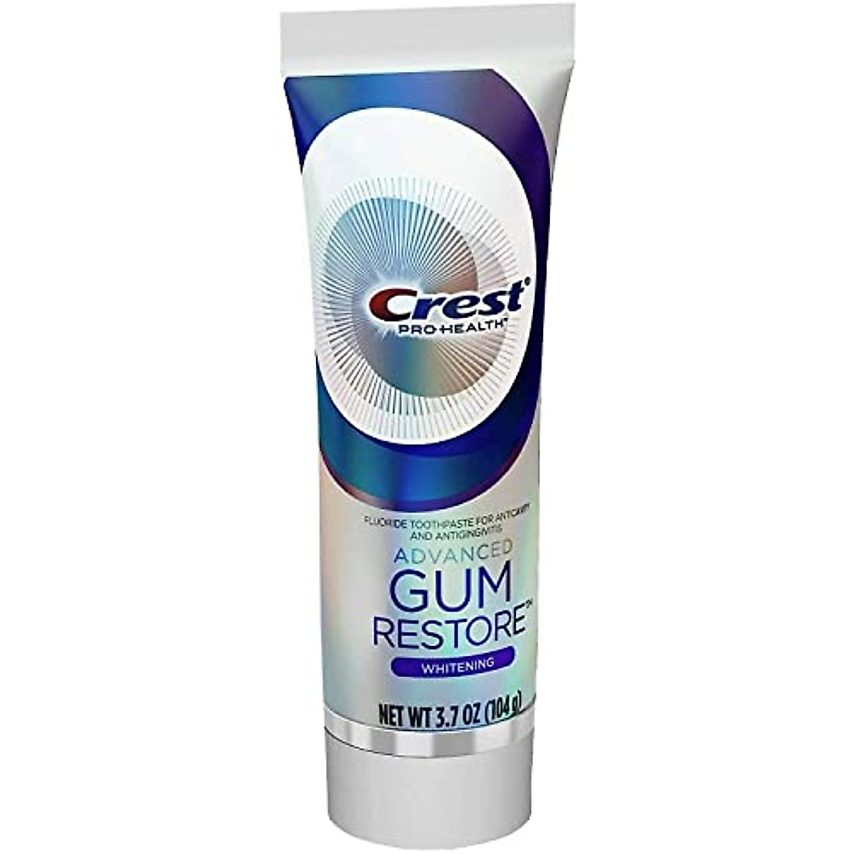 Crest Pro Health Gum Restore Advanced Whitening Toothpaste, 3.7 Oz (104g) - Pack of 2