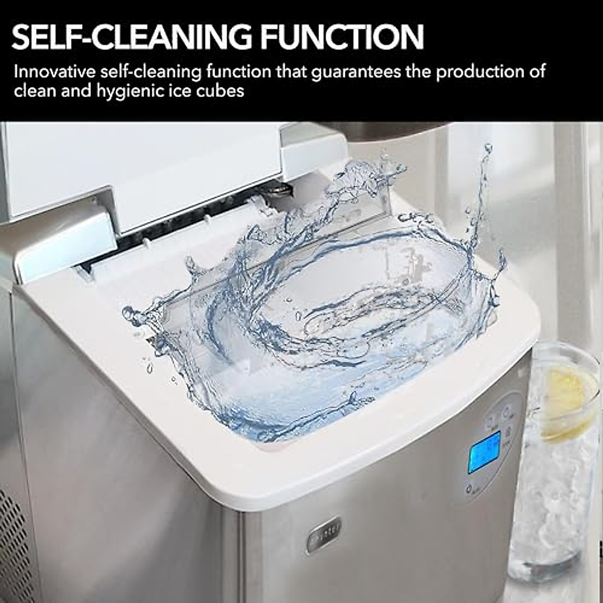 Whynter IMC-490SS Portable Ice Maker, 49-Pound, Stainless Steel