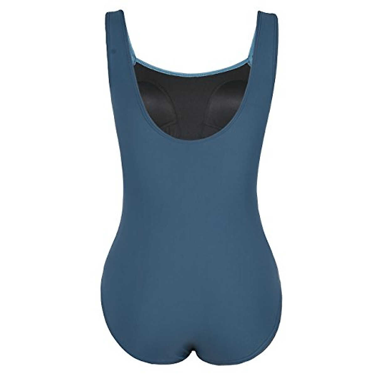 Firpearl Women Retro One Piece Bathing Suit Ruched Tummy Control Swimsuit Aquamarine Blue US10