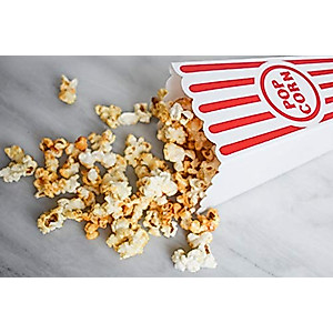 Adorox (Set of 4) Movie Theater Style Popcorn Containers Set (Reusable plastic)