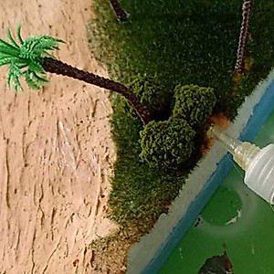 40 Pcs Bush Trees Miniature Vegetation Groups Shrubs Railway Artificial Grass for Model Train Railroad Scenery Sand Table Military Model War Gaming Terrain