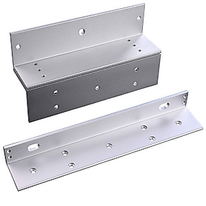 UHPPOTE 600Lb Holding Force Electric Magnetic Lock Including ZL Mount Bracket for Inswinging Door