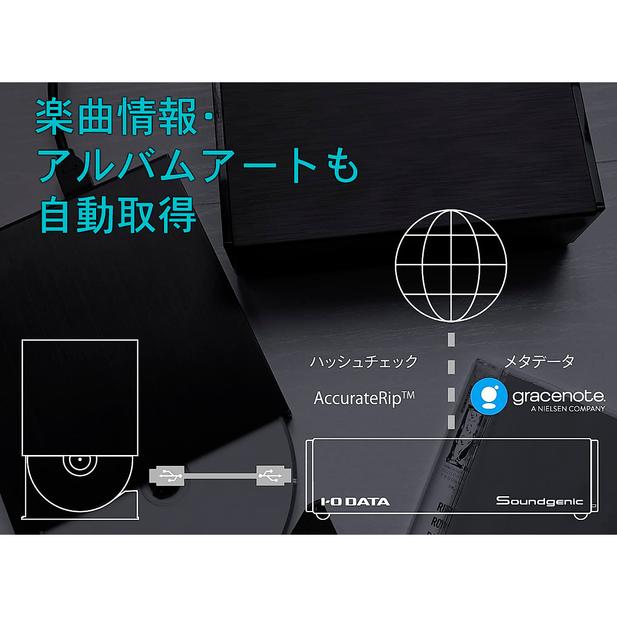 I-O Data Network Audio Server 2TB / USB-DAC/hi-res/CD Ripping corresponding Soundgenic HDL-RA2HF / E