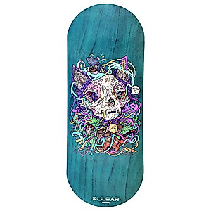 Pulsar SK8Tray Magnetic Lid for Rolling Tray, Artist Series MrOw! Design by Courtney Hannen, Surreal Dark Fantasy Art, 7.25"x19.75"