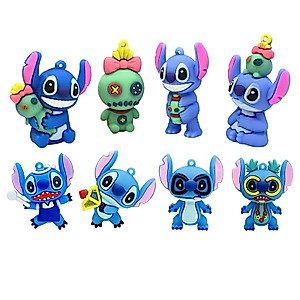 Educatgame 8Pcs Cartoon Cake Topper Sets for Cake Supplies for Boys Girls Birthday Party Decorations