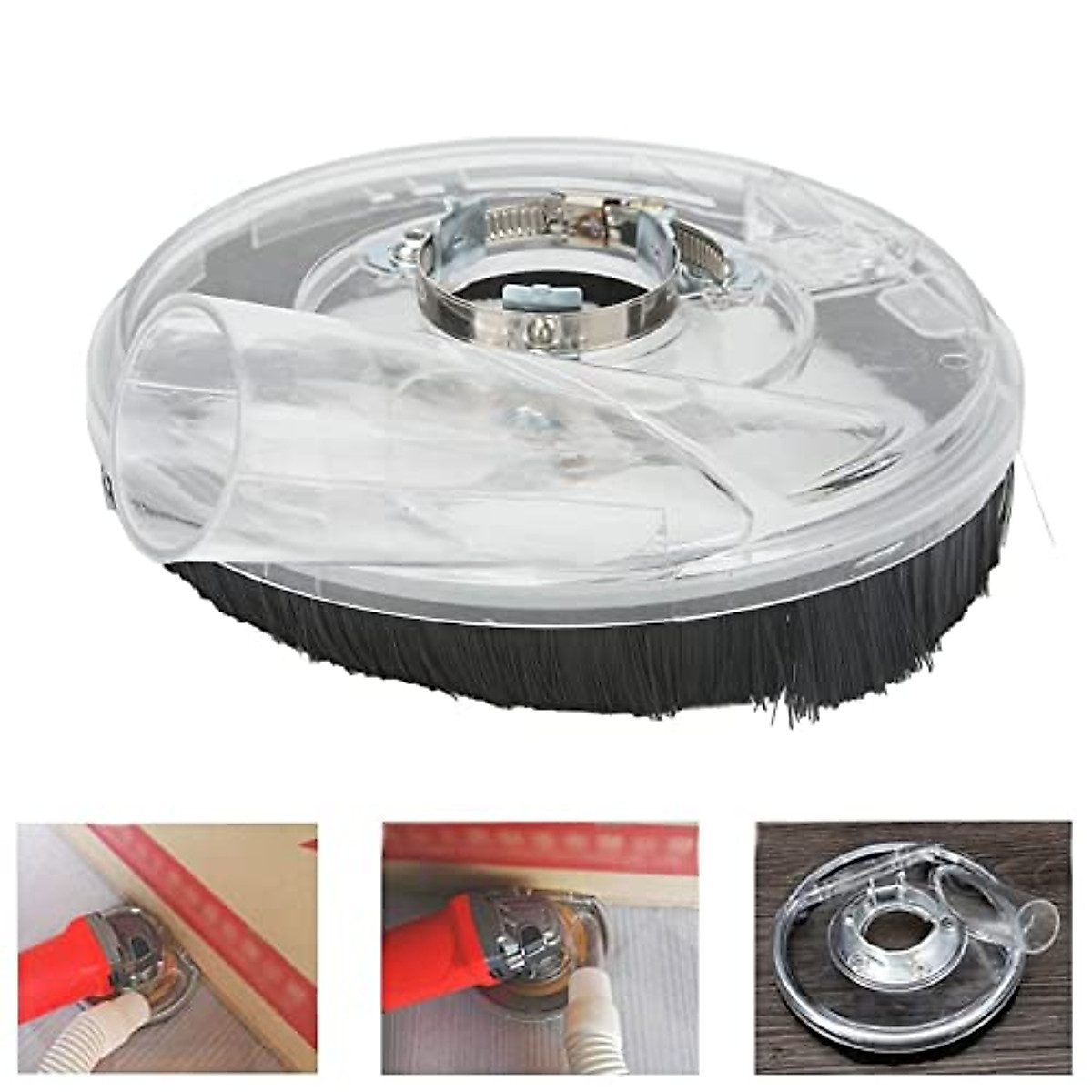 Dust Shroud, Grinder Shroud Angle Grinder Dust Collector Transparent Cover Protector for Grinding