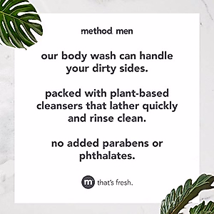 Method Men Body Wash, Cedar + Cypress, Paraben and Phthalate Free, 18 fl oz (Pack of 1)