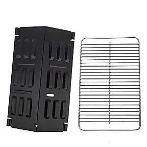AJinTeby Porcelain Enameled Flavorizer Bars Grates Replacement for Weber 9201 and Gas Go-Anywhere Grill