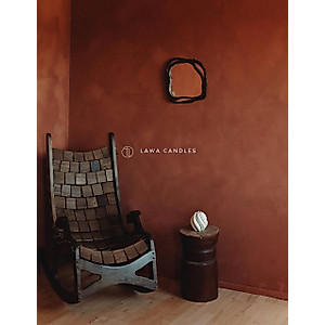 LAWA Swirl Candle - Beautiful Handmade Pillar Scented Soy Wax Twirl Candle Elegant Bubble Aesthetic Candle Housewarming Gift Home Room Shelf Decor Idea Spiral Candle White (Small)