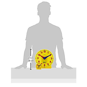 Learning Resources Classroom Clock Kit -25 Pieces, Ages 5+ Clock for Kids, Learning to Tell Time, Clocks for Teaching Time, Teacher and Classroom Supplies