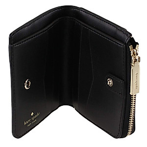 Kate Spade New York Staci Colorblock Small L-Zip Bifold Wallet in Warm Beige Multi