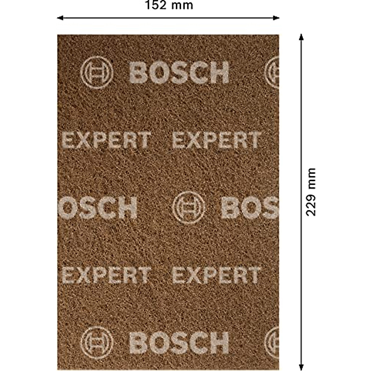 Bosch Professional 20x Expert N880 Fleece Pads (152 x 229 mm, Grade Coarse A, Accessories Hand Sanding)
