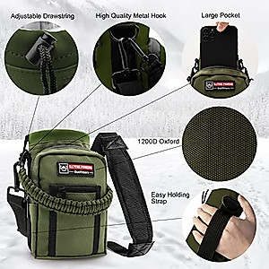 NATURE PIONEOR Insulated Water Bottles with Straw - 32oz Stainless Steel Vacuum Bottle with Holder/Carrier/Sleeve - Reusable 18/8 Food Grade Thermos Water Jug