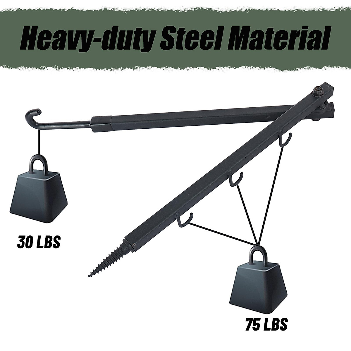 Highwild Tree Stand Folding Bow Hanger Gear Hanger Multi Hanger - Pack of 3