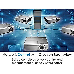Optoma X600 XGA Projector for Business with High Brightness 6, 000 Lumens, Crestron Roomview For Network Control, Keystone Correction, Zoom, Silver