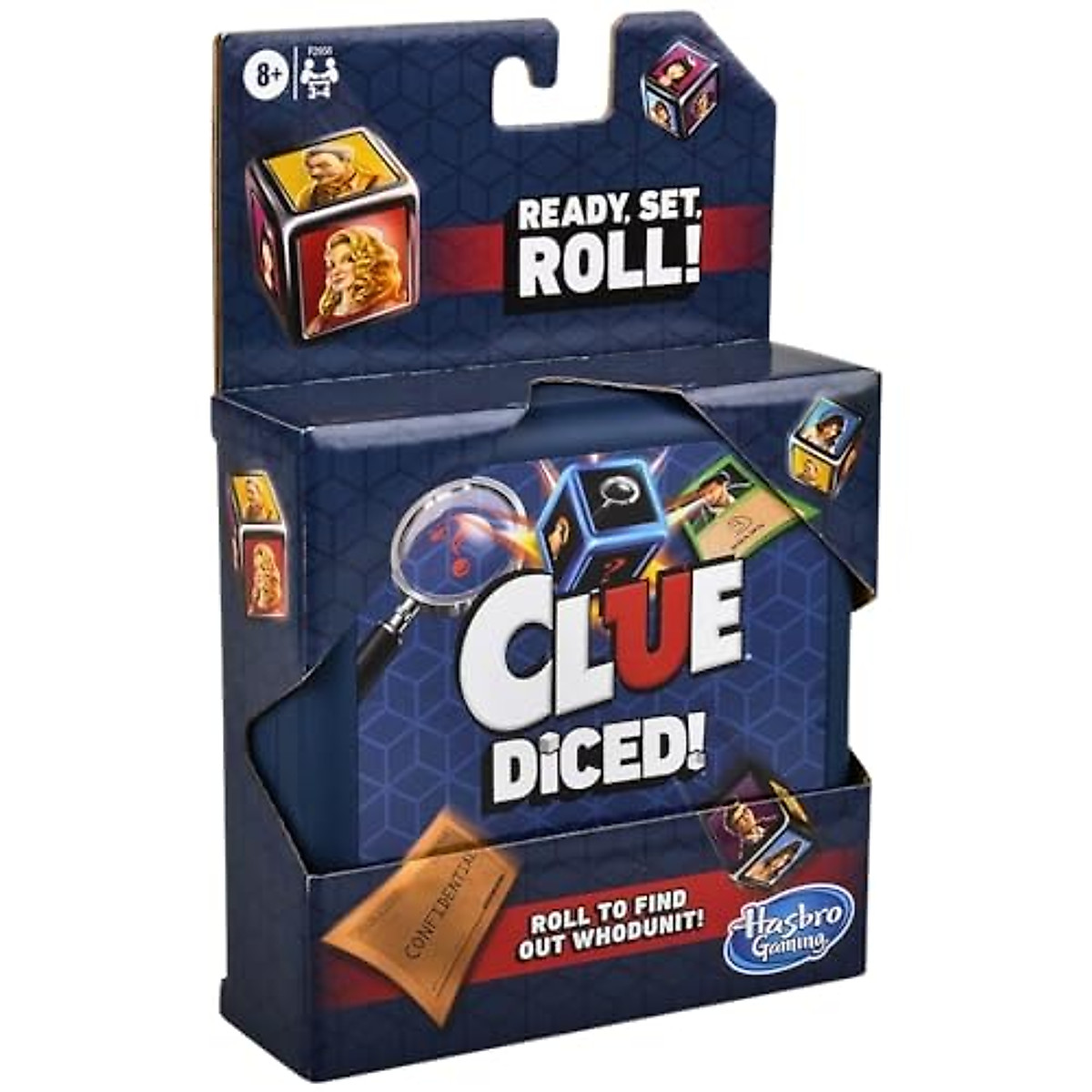 Hasbro Gaming Clue Diced Game, Quick Easy to Learn Dice Game, Portable Travel Game, Mystery Game, Ages 8 and Up