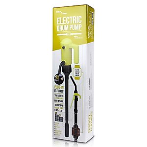 TEAR PUMP - Adjustable Intake (22.6 to 34-inch) 55 Gallon Drum Pump (4.2 GPM) Electric Drum Barrel Pump with Precise Meter for Diesel/Gas / E85 / DEF/Antifreeze/Windshield Washer Fluid