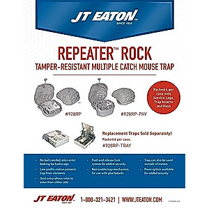J T Eaton JT Eaton 928GR Rodent Rock 2G Bait Station, (4-Pack)
